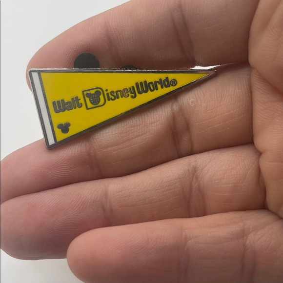 Disney | Jewelry | Disney Yellow And Black Triangular Pin | Poshmark